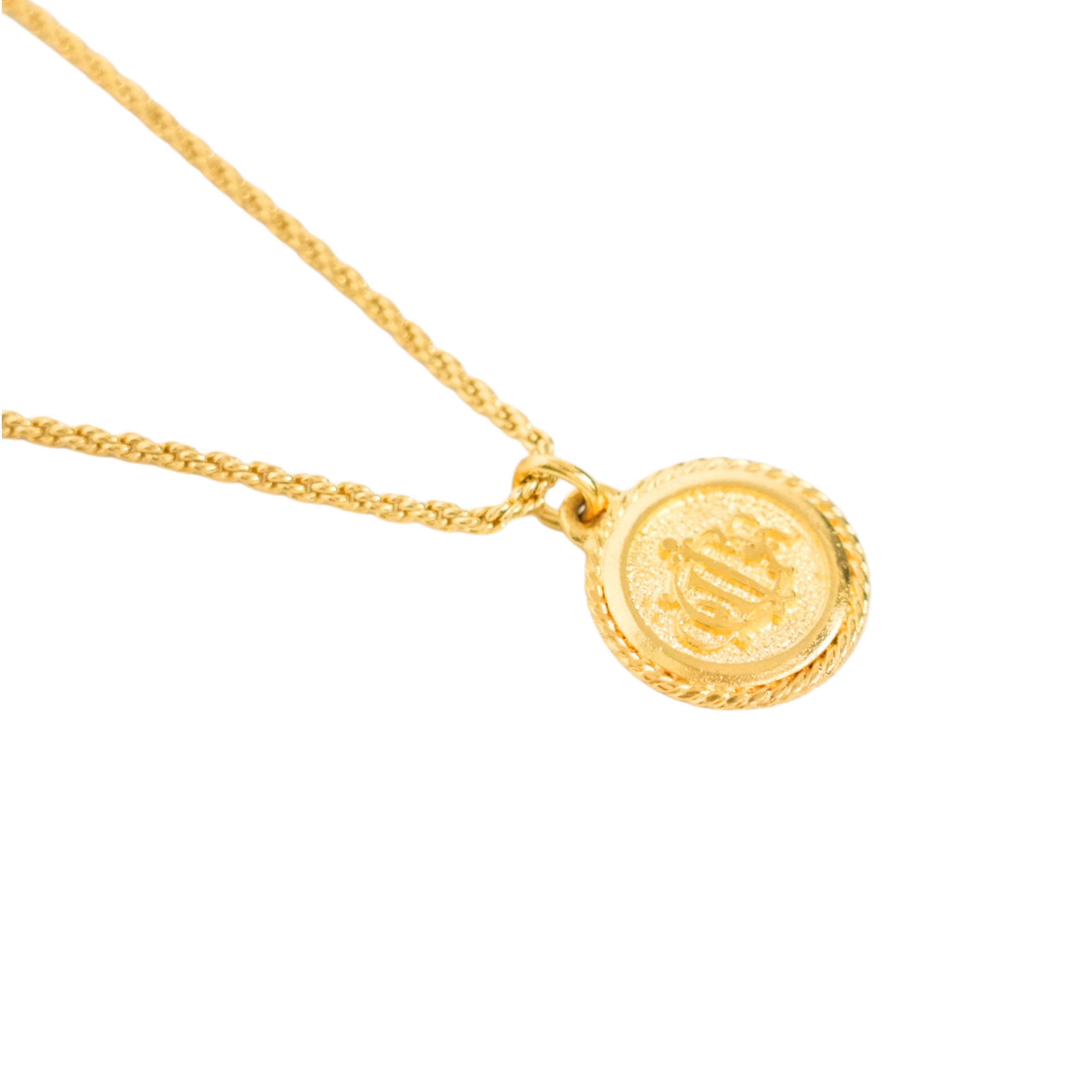CHRISTIAN DIOR Coin Design Necklace – Aime Vintage