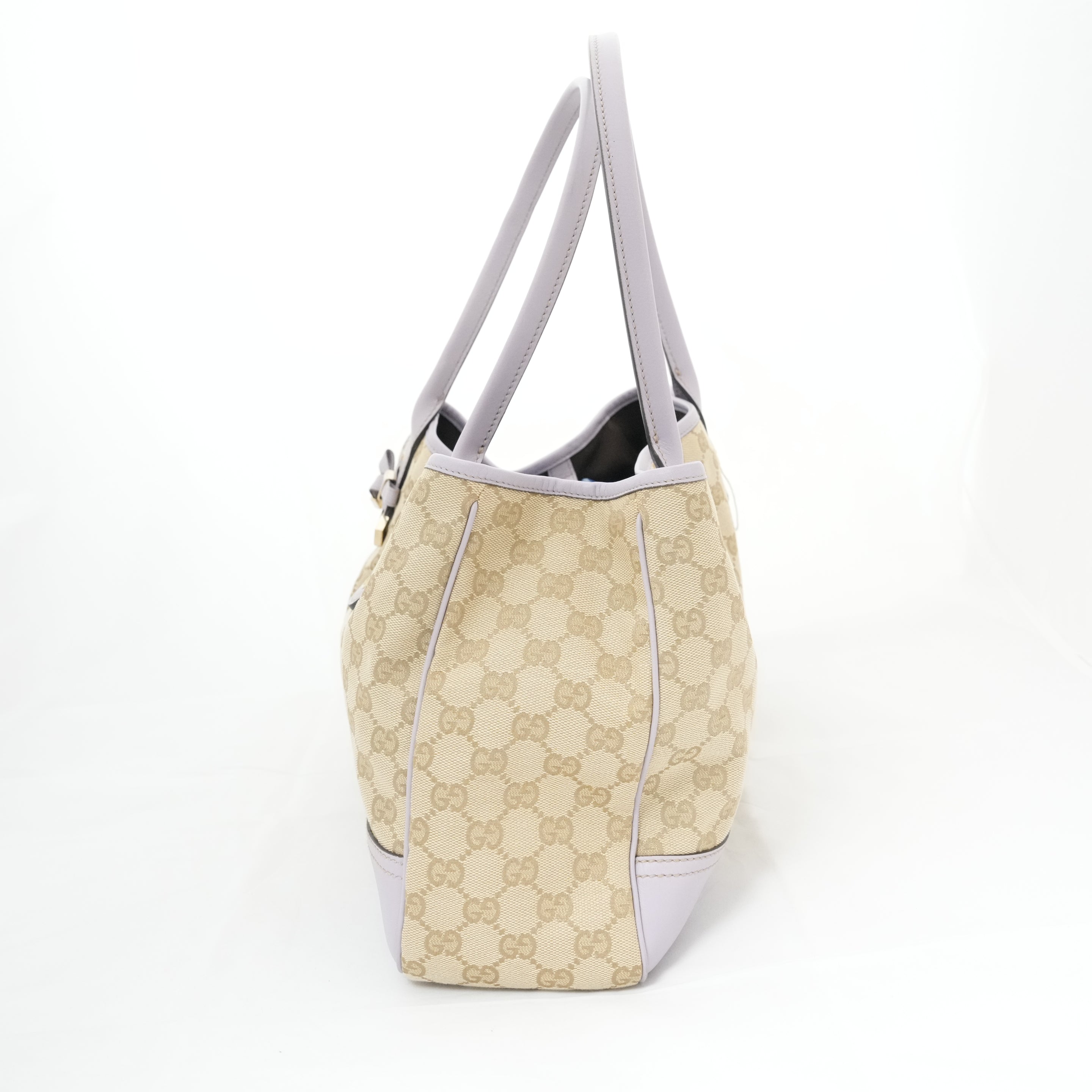 GUCCI GG Canvas 163805 Gold Hardware Tote Bag/Shoulder Bag – Aime Vintage